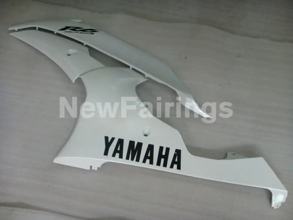 Pearl White with Black Stickers YZF R6 Fairing Kit for Selective Buying ...
