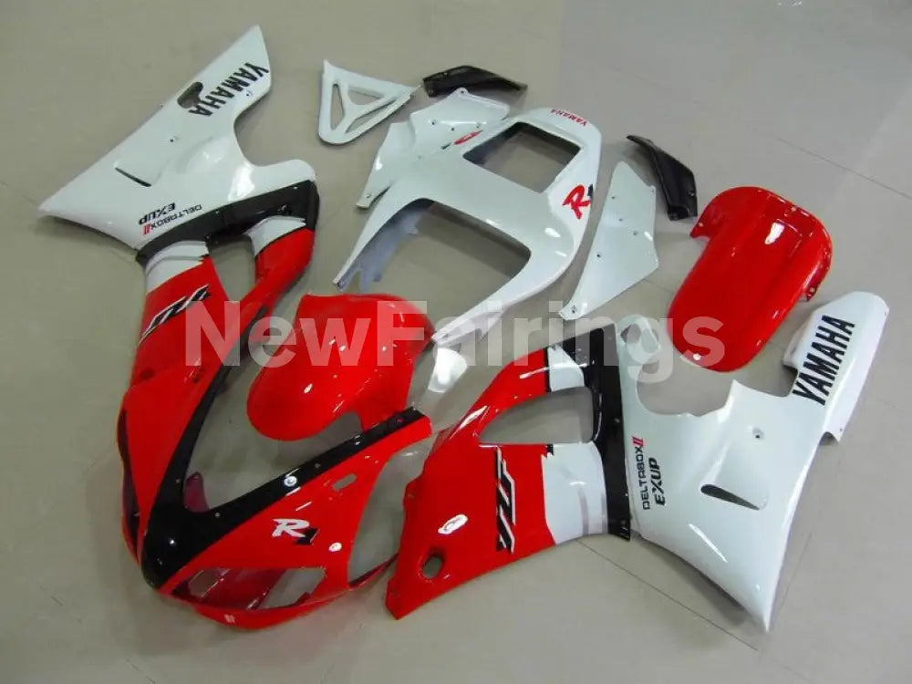 Red and White Factory Style YZF-R1 Fairing Kit – NewFairings