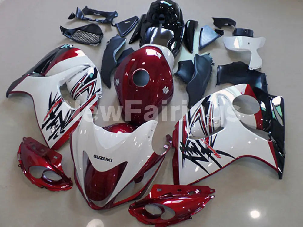 High Quality Wine Red and White Fairing Kit - GSX1300R Hayabusa 08-20 ...
